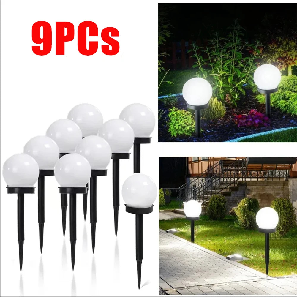 Solar LED Garden Round Ball Light – Waterproof Landscape Lantern for O ...