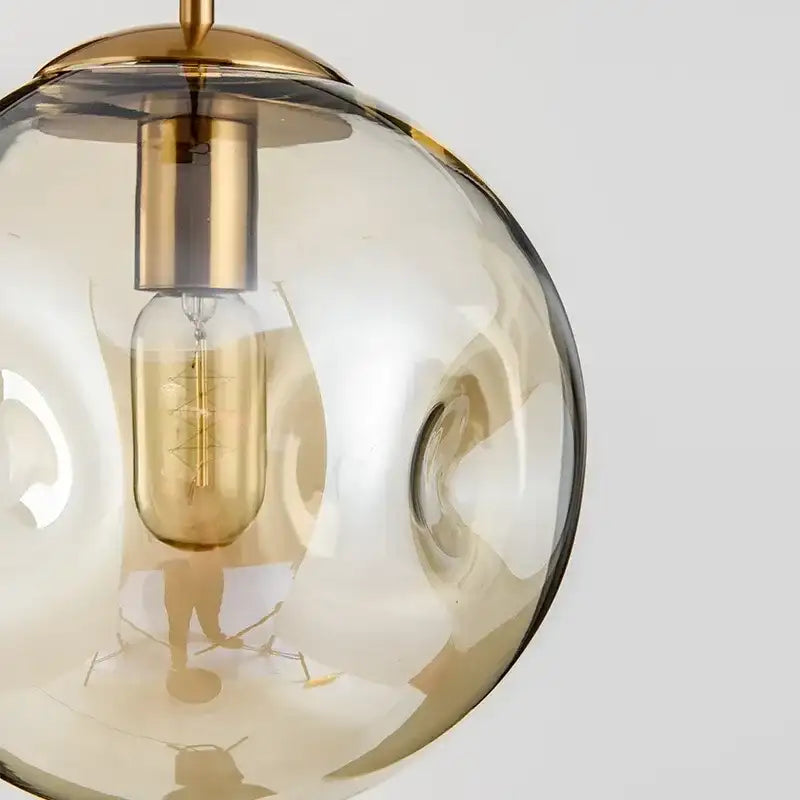 Modern Nordic Glass Ball LED Pendant Lights: Enhance Your Home Decor w ...