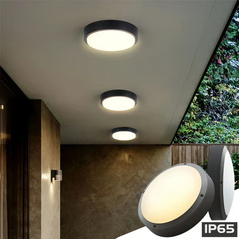 Outdoor Waterproof LED Ceiling Light – IP65 Moistureproof Surface Moun ...